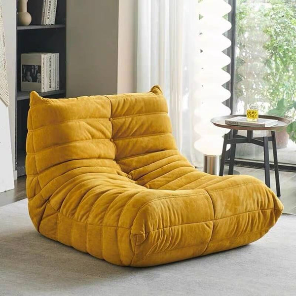 Modern Lounge Bean Bag Chair，Oversized Chaise Lounge for Living Room ...